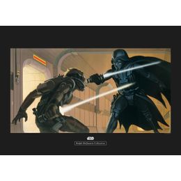 Bild Komar "Star Wars Classic RMQ Vader Luke Hallway", bunt (farbe bild(er): bunt), B:70cm H:50cm, Holz, Papier, Bilder, Bild, Wandbild zur Dekoration im Kinderzimmer - ohne Rahmen