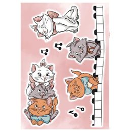 Wandtattoo Komar "Aristocats Kittens - Gr&ouml;&szlig;e 50 x 70 cm", rosa (rosa, braun, wei&szlig;), B:50cm H:70cm, Folie, Wandtattoos, Wandtattoo, selbstklebend, Wandsticker, Kinderzimmer