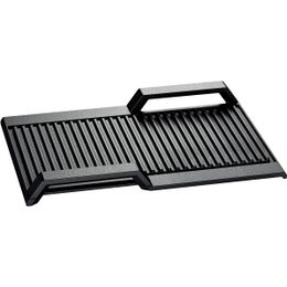 Bosch Grillplattenaufsatz "HEZ390522", schwarz, B/H/T: 37cm x 25cm, Backbleche, f&uuml;r zusammengeschaltete FlexZonen bei Kochfeldern mit Induktion, Grillplattenaufsatz