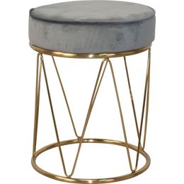 Sitzhocker Inosign "Liano", grau, H:45cm, Hocker, Sitzhocker