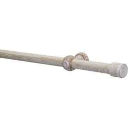 Gardinenstange Gardinia "Set Shorty", braun (castell, eiche), L:160cm &Oslash;:25mm, Holzwerkstoff, Gardinenstangen, Gardinenstange