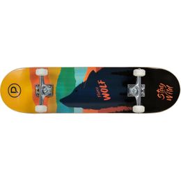 Skateboard Playlife "Fierce Wolf", bunt, Skateboards, Skateboard