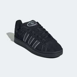 Sneaker adidas originals "CAMPUS 00S", Herren, Gr. 44,5, core schwarz, matte silber, iron metallic, Leder, Schuhe Sneaker