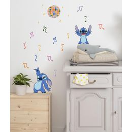 Wandtattoo Komar "Stitch Music - Gr&ouml;&szlig;e 50 x 70 cm", bunt, Disney, Folie, Wandtattoos, Wandtattoo, selbstklebend, Wandsticker, Kinderzimmer