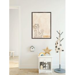 Wandbild Komar "Disney The Lion King Simba Sketch", beige (farbe bild(er): beige), Disney, 1 Stk., Vlies, Bilder, Wandbild, 40 x 50 cm (Breite x H&ouml;he) - Kinderzimmer, Dekoration