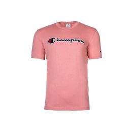 T-Shirt Champion "T-Shirt CML Champion Logo 1er Pack", Herren, Gr. L, pink (rosa), Obermaterial: 100% Baumwolle CO., Shirts T-Shirt