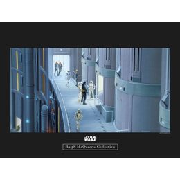 Bild Komar "Star Wars Classic RMQ Prison Elevator", bunt (farbe bild(er): bunt), B:40cm H:30cm, Holz, Papier, Bilder, Bild, Wandbild zur Dekoration im Kinderzimmer - ohne Rahmen