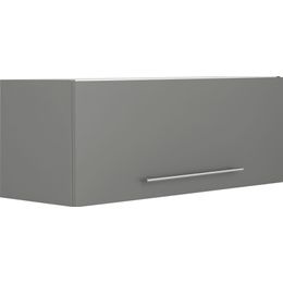 Klapph&auml;ngeschrank Optifit "Bern", grau (basaltgrau, basaltgrau), B:90cm H:35,2cm T:34,9cm, Schr&auml;nke, Klapph&auml;ngeschrank, Breite 90 cm, 1 Klappe, mit Metallgriff