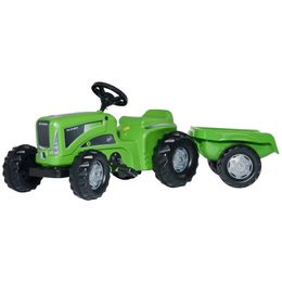 Tretfahrzeug Rolly Toys "rollyKid, Futura", gr&uuml;n, Tretfahrzeuge, KinderB:47cm H:49cm T:134cm, Kunststoff, Tretfahrzeug, Traktor mit Trailer, B:47cm H:49cm T:134cm