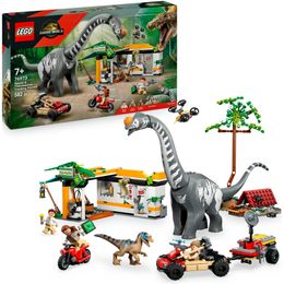 Konstruktionsspielsteine Lego "Raptor & Titanosaurus: Gro&szlig;e F&auml;hrtensuche (76973), Lego Jurassic World", bunt, Spielbausteine, Kinder, Kunststoff, Konstruktionsspielsteine, Made in Europe