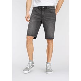 Shorts AJC, Herren, Gr. 33, L&auml;nge 32, grau (dk grau wash), Denim/Jeans, Obermaterial: 75% Baumwolle, 23% Polyester, 2% Elasthan, unifarben, Basic, schmal kniefrei, Hosen Shorts, im 5-Pocket-Stil
