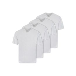 T-Shirt Hajo "T-Shirt 4er Pack", Herren, Gr. 4XL, wei&szlig;, Obermaterial: 100% Baumwolle CO., Shirts T-Shirt
