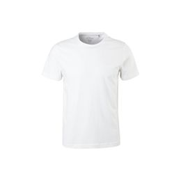 T-Shirt s.Oliver "T-Shirt Basic T-Shirt 1er Pack", Herren, Gr. M, wei&szlig;, Obermaterial: 100% Baumwolle CO., Shirts T-Shirt