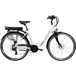Z&uuml;ndapp E-Bike Z&Uuml;NDAPP "Z503" Gr. 49, wei&szlig; (gr&uuml;n, wei&szlig;), Elektrofahrr&auml;der, 49cm, 28 Zoll (71,12cm), E-Bike, Pedelec, Elektrofahrrad f&uuml;r Damen u. Herren