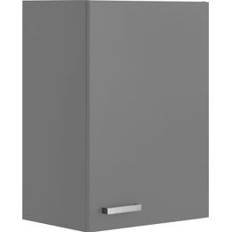 H&auml;ngeschrank Optifit "Parma", grau (basaltgrau), B:50cm H:70,4cm T:34,9cm, Holzwerkstoff, Schr&auml;nke, H&auml;ngeschrank, Breite 50 cm
