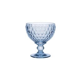 Villeroy & Boch Sektglas VILLEROY & BOCH "Sektschale Boston Coloured 398 ml", blau, 1 tlg., Glas, Trinkgef&auml;&szlig;e, Sektglas