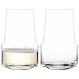 Sektglas ZWIESEL GLAS "Sekt Tumbler Level 2er Set transparent", bunt (transparent), Glas, Trinkgef&auml;&szlig;e, Sektglas
