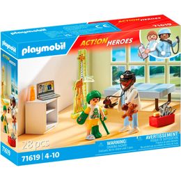 Konstruktions-Spielset Playmobil "Kinderarzt mit Teddyb&auml;r (71619), Action Heroes", bunt, Spielbausteine, Kinder, Kunststoff, Konstruktions-Spielset, Made in Europe
