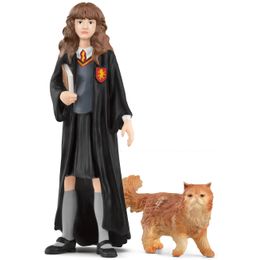 Spielfigur Schleich "WIZARDING WORLD, Harry Potter&trade;, Hermine Granger & Krummbein (42635)", bunt, Spielfiguren, Kinder, Kunststoff, Spielfigur, Made in Europe