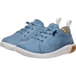 Barfu&szlig;schuh Keen "KNX LACE", M&auml;dchen, Gr. 24, blau (coronet blau, vapor), Leder, Schuhe Barfu&szlig;schuh
