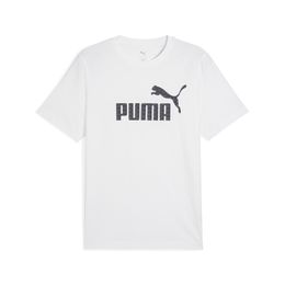 T-Shirt Puma "UNITED TEE", Herren, Gr. S, wei&szlig; (Puma wei&szlig;), Jersey, Obermaterial: 100% Baumwolle, bedruckt, regular fit normal, Rundhals, Shirts T-Shirt, Regular Fit, Kurzarmdesign, Rundhalsausschnitt, aus Baumwolle