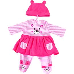 Puppenkleidung BAYER "Kleid/Hose 38 cm", pink (pink, rosa), Puppenkleidung, Baby, Puppenkleidung