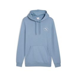 Kapuzensweatshirt Puma "CLASS GRAPHIC HOODIE TR", Herren, Gr. M, blau (cool blau), Sweatware, Obermaterial: 68% Baumwolle, 32% Polyester, unifarben, regular fit normal, angesetztes B&uuml;ndchen, Sweatshirts Kapuzensweatshirt, mit K&auml;ngurutasche, mit Kapuze, Regular Fit, pflegeleicht