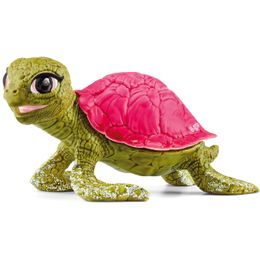Spielfigur Schleich "BAYALA, Kristall Schildkr&ouml;te (70759)", gr&uuml;n (gr&uuml;n, pink), Spielfiguren, Kinder, Kunststoff, Spielfigur