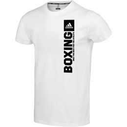 T-Shirt adidas Performance "Community Vertical T-Shirt BOXING" Gr. XXL, wei&szlig;, Shirts, Herren, XXL, Obermaterial: 100% Baumwolle, T-Shirt