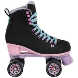 Chaaya Rollschuhe CHAYA "Melrose Black Pink" Gr. 36, bunt (rosa, schwarz, t&uuml;rkis), Inlineskates_Rollschuhe, 36 (bis 100 kg), Lederimitat, Rollschuhe