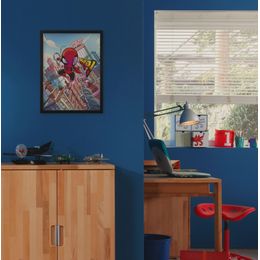 Wandbild Komar "Marvel Spider-Man THWIP", bunt (farbe bild(er): bunt), Disney, 1 Stk., Vlies, Bilder, Wandbild, 50 x 70 cm (Breite x H&ouml;he) - Kinderzimmer, Dekoration