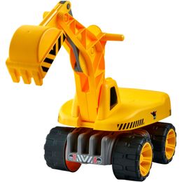 Spielzeug-Bagger BIG "BIG Power Worker Maxi Digger", gelb, Spielzeugfahrzeuge, KinderH:30cm T:32cm, Kunststoff, Spielzeug-Bagger, Aufsitz-Bagger, Made in Germany, H:30cm T:32cm, Topseller