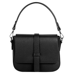 Umh&auml;ngetasche Samantha Look, Damen, Gr. B/H/T: 21cm x 16cm x 6cm onesize, schwarz, Leder, clean, Taschen Umh&auml;ngetasche, echt Leder, Made in Italy