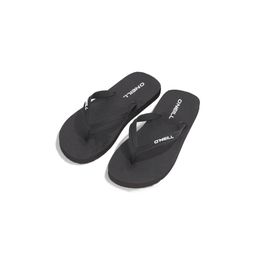 O`Neill Zehentrenner O'NEILL "PROFILE SMALL LOGO SANDALS", Herren, Gr. 41, schwarz (schwarz out), Synthetik, Schuhe Zehentrenner