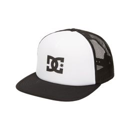 Trucker Cap DC Shoes "Gas Station", Herren, schwarz-wei&szlig; (wei&szlig;, schwarz), Kunstfaser, Caps Trucker Cap