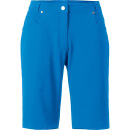 Bermudas DEPROC Active "KENORA URBAN Short & kurze Hose", Damen, Gr. 36 (S), Normalgr&ouml;&szlig;en, blau (hellblau), 97% Polyester; 3% Elasthan, Hosen Bermudas, In melierter Optik