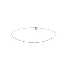 Choker Elli "Halskette Choker Herz Liebe 925 Silber" Gr. 38, gold, Halsketten, Damen, ohne Stein, Silber 925 (Sterlingsilber), Choker
