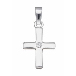 Adelia&acute;s Kettenanh&auml;nger ADELIA&acute;S "925 Silber Kreuz Anh&auml;nger mit Zirkonia", silber, Schmuckanh&auml;nger, Damen, mit Zirkonia, Silber 925 (Sterlingsilber), Kettenanh&auml;nger