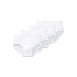 Slip Schiesser "Slip Original Classics 4P 4er Pack", Herren, Gr. M, wei&szlig;, Obermaterial: 100% Baumwolle CO., Unterhosen Slip