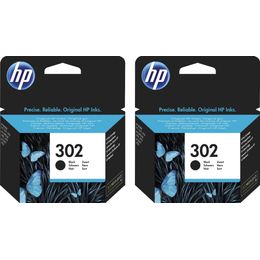 HP Tintenpatrone "HP original Druckerpatrone 302 Black, Doppelpack", schwarz, Tintenpatronen, original Druckerpatrone 302 schwarz, Tintenpatrone