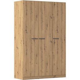 Dreht&uuml;renschrank Rauch "Kleiderschrank Schrank Garderobe TOPSELLER OTELI inkl. Inneneinteilung", eiche artisan, B:136cm H:210cm T:54cm, Holzwerkstoff, Schr&auml;nke, Dreht&uuml;renschrank, mit zus&auml;tzlichen Einlegeb&ouml;den, optional mit Spiegel MADE IN GERMANY