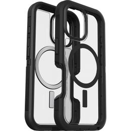 Otterbox Handyh&uuml;lle "Defender XT f&uuml;r Apple iPhone 16", schwarz (transparent, schwarz), iPhone 16, H&uuml;llen, Backcover, Schutzh&uuml;lle, Handyschutzh&uuml;lle, Case, Schutzcase, sto&szlig;fest, Handyh&uuml;lle