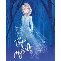 Bild Komar "Frozen 2 Elsa true to myself", bunt (farbe bild(er): bunt), B:40cm H:50cm, Holz, Papier, Bilder, Bild, Wandbild zur Dekoration im Kinderzimmer - ohne Rahmen