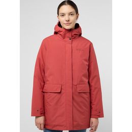 Funktionsparka Jack Wolfskin "WINTERTOR PARKA W", Damen, Gr. M (38/40), rot (rot, coral), Obermaterial: 100% Polyester. Futter: 100% Polyester. F&uuml;llung: 80% Entendaune, 20% Federn, Jacken Funktionsparka