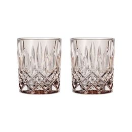 Whiskyglas Nachtmann "Whiskybecher Noblesse Fresh 295 ml 2er Set", grau (taupe), 2 tlg., Glas, Trinkgef&auml;&szlig;e, Whiskyglas