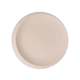 Villeroy & Boch Servierplatte VILLEROY & BOCH "Pr&auml;sentationsplatte NewMoon &oslash; 36,8 cm beige", beige, L:36,8cm, Porzellan, Servierplatten, Servierplatte