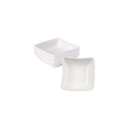 Villeroy & Boch Dipschale VILLEROY & BOCH "Dipsch&auml;lchen NewWave 8,5 x 8,5 cm 4er Set wei&szlig;", wei&szlig;, Sch&uuml;sseln, Dipschale