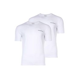 T-Shirt Emporio Armani "T-Shirt CORE LOGOBAND 2er Pack", Damen, Gr. L, wei&szlig;, Obermaterial: 95% Baumwolle CO. 5% Elasthan EL., Shirts T-Shirt