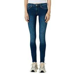 Slim-fit-Jeans QS, Damen, Gr. 36, L&auml;nge 32, dunkelblau, Denim/Jeans, Obermaterial: 99% Baumwolle, 1% Elasthan. Futter: 70% Polyester, 30% Baumwolle, unifarben, slim fit lang, Jeans Slim-fit-Jeans, mit Stretch