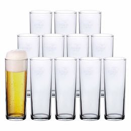 Bierglas Van Well "K&ouml;lschgl&auml;ser geeicht 0,2 l 12er Set transparent", bunt (transparent), 12 tlg., Glas, Trinkgef&auml;&szlig;e, Bierglas